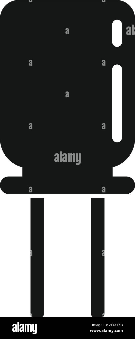 Capacitor component icon simple Cut Out Stock Images & Pictures - Alamy