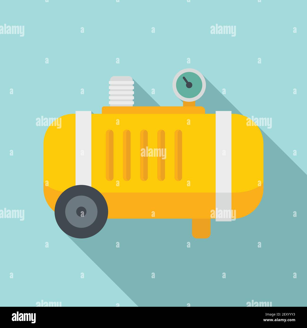 Industrial air compressor icon, flat style Stock Vector Image & Art - Alamy