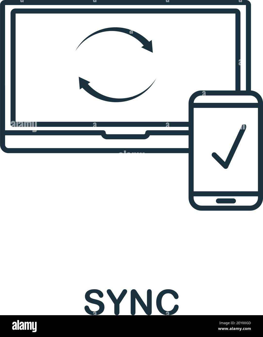 Tablet phone mobile computer data share Stock Vector Images - Alamy