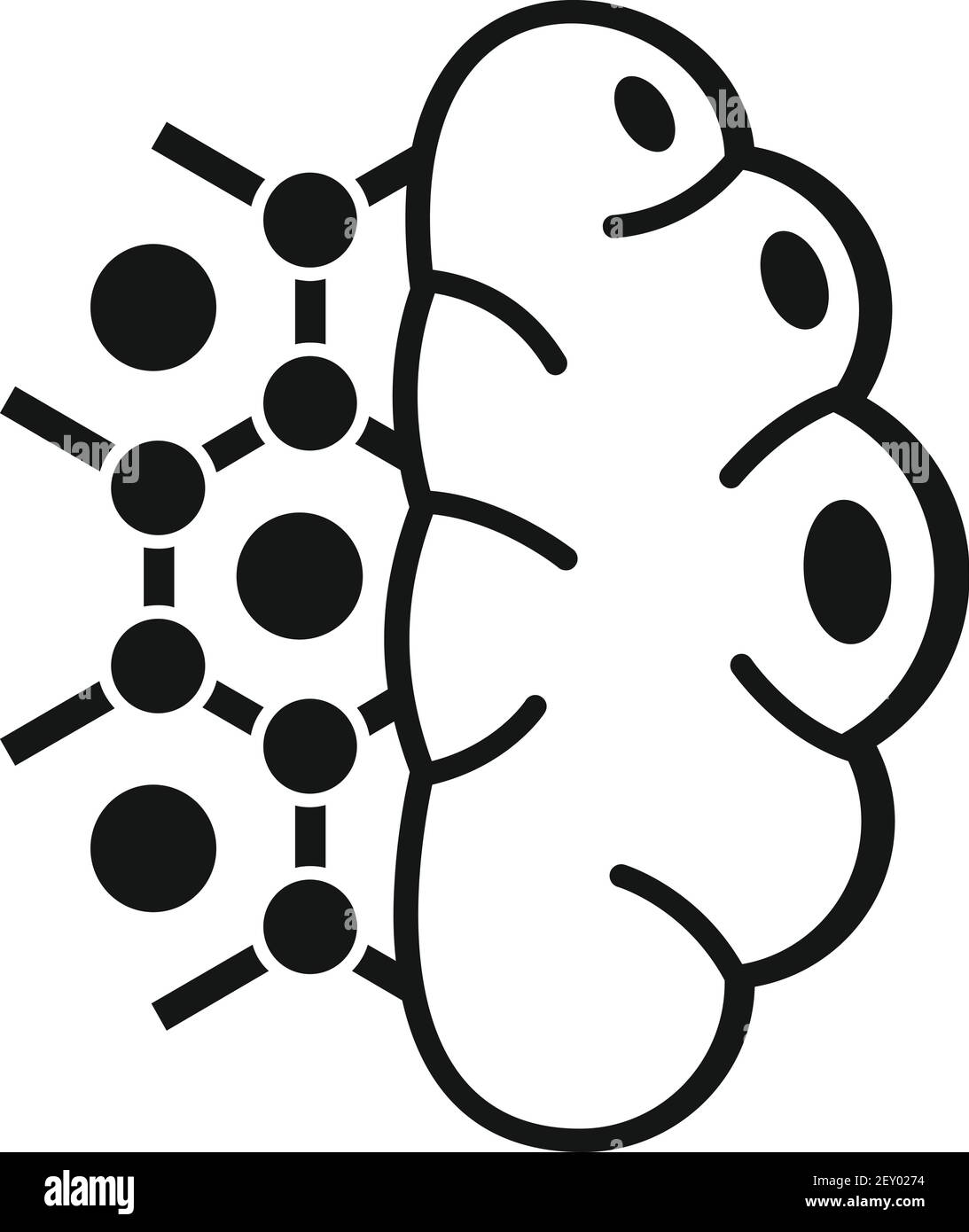 Alien icon simple style Cut Out Stock Images & Pictures - Alamy