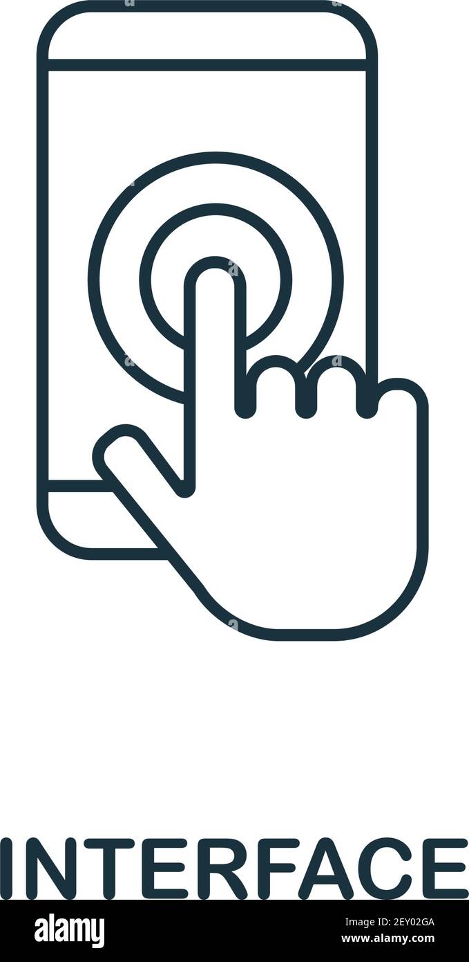 Interface vector icon symbol. Creative sign from seo and development ...