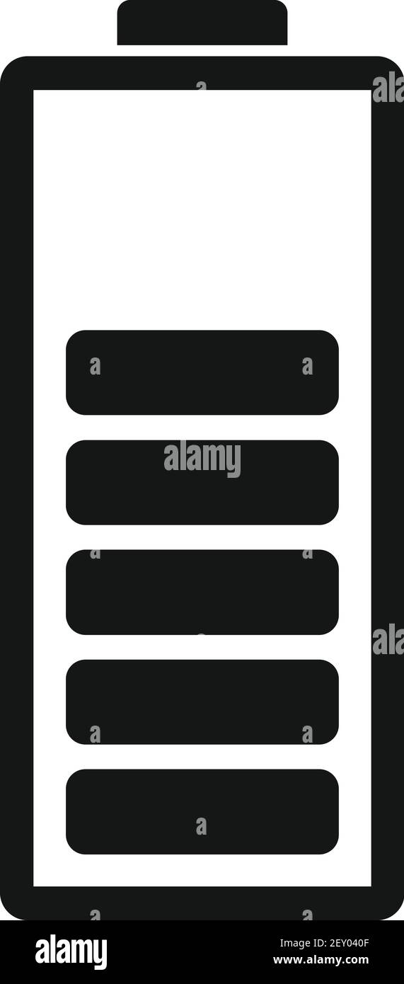 Half battery energy icon, simple style Stock Vector Image & Art - Alamy