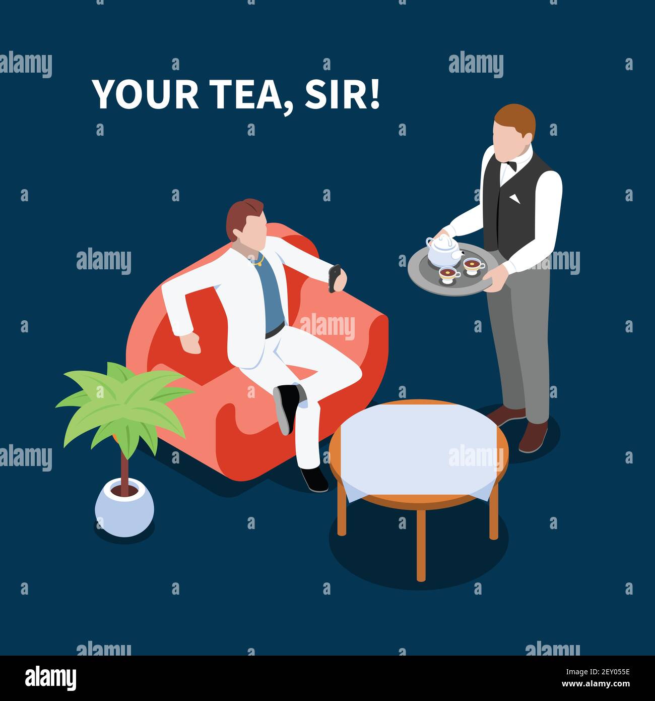 Household servant Stock Vector Images - Alamy