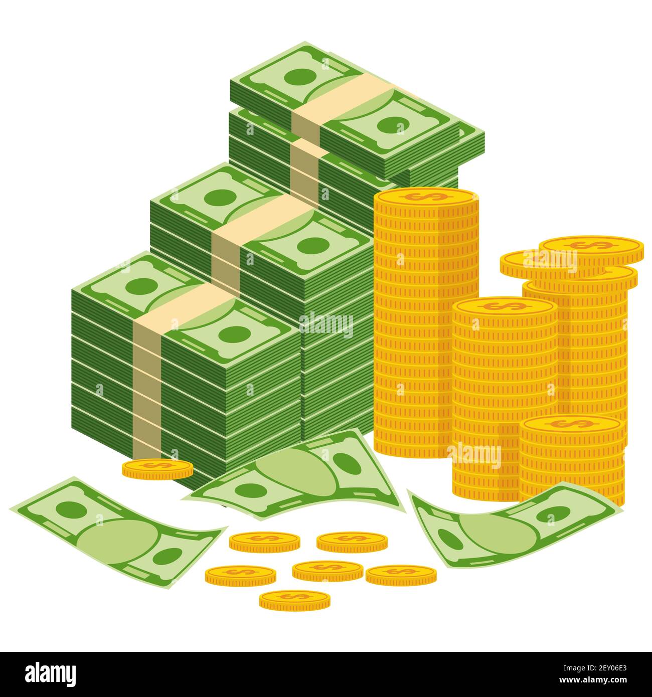 Money Stacks Clipart