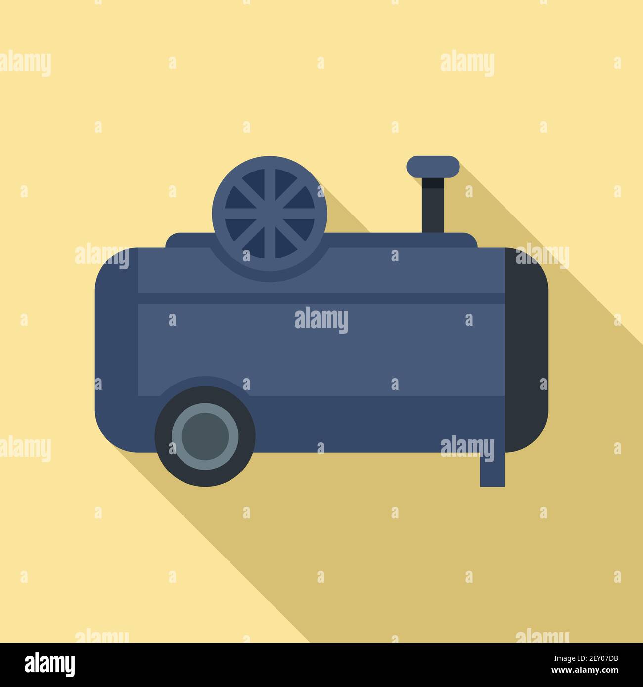 Machine air compressor icon, flat style Stock Vector Image & Art - Alamy