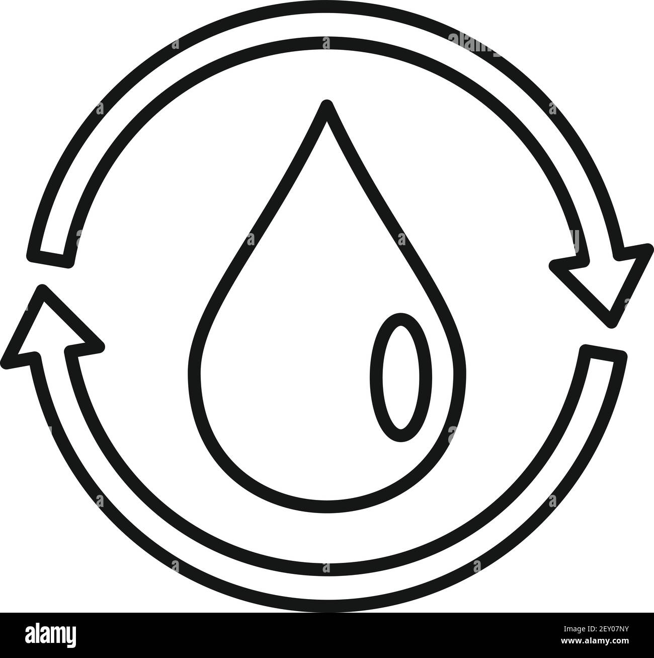 Water drop energy icon, outline style Stock Vector Image & Art - Alamy