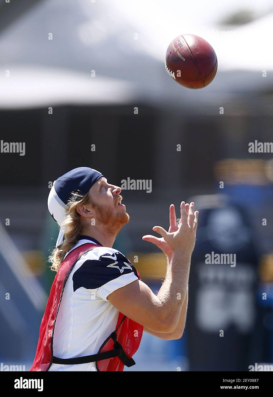 Dallas Cowboys wide receiver Cole Beasley makes a catch during the team ...