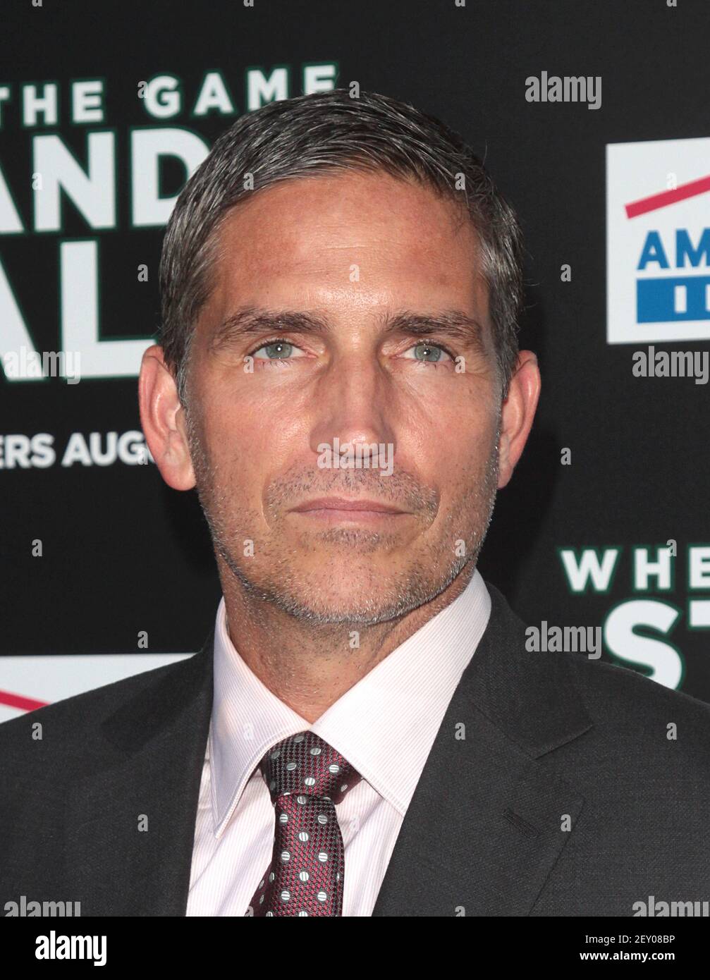 Jim Caviezel attends The World Premiere of "When the Game Stands Tall ...