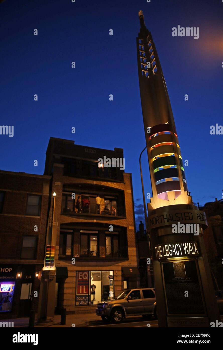 The 3300 block of North Halsted Street in Chicago is considered part of ...