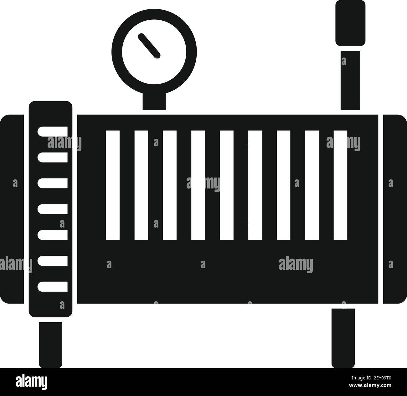 Air compressor machine part Black and White Stock Photos & Images - Alamy