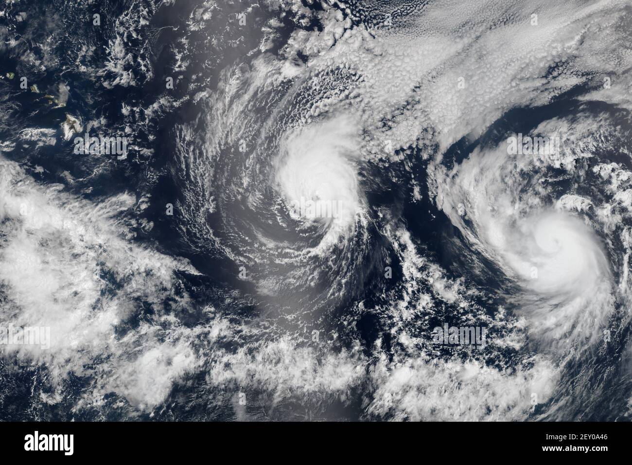 Two hurricanes hi-res stock photography and images - Alamy