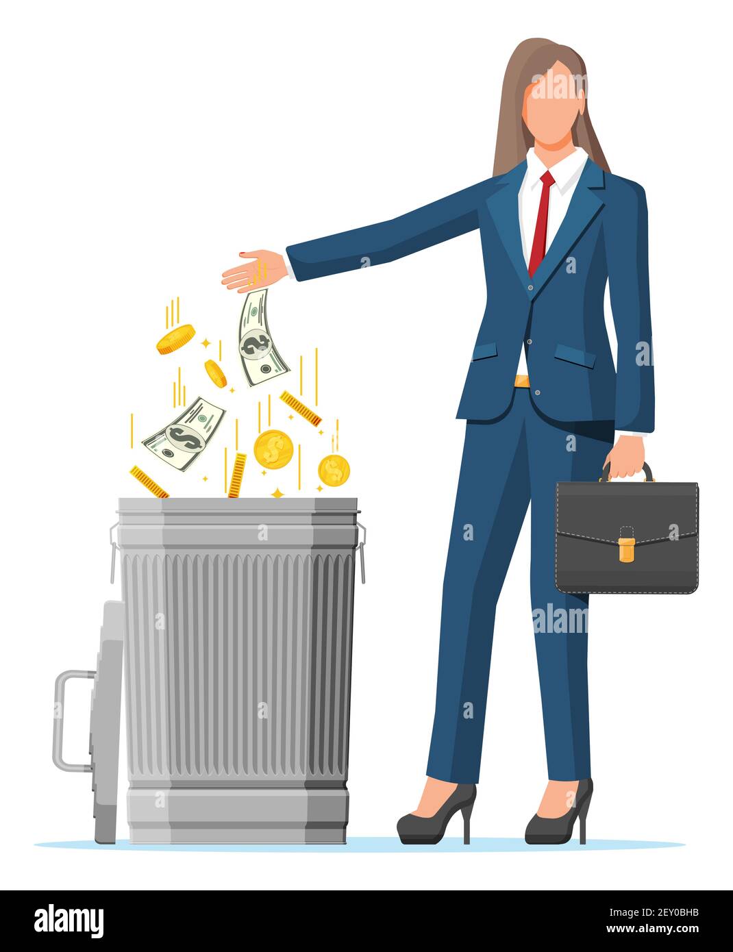 Wasting Money Cartoon