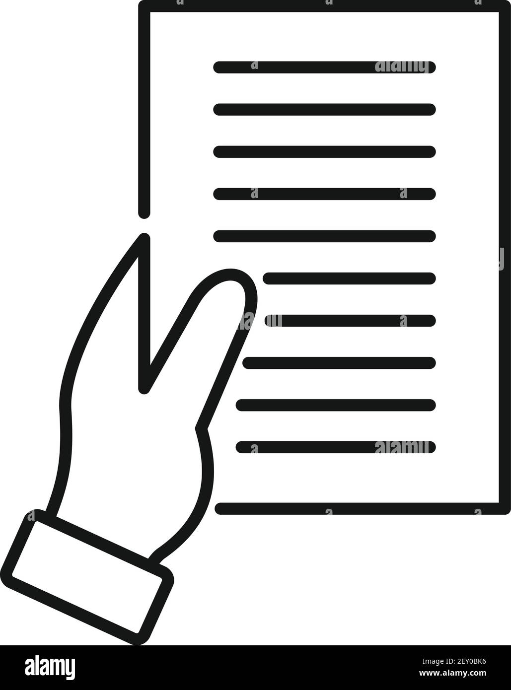 Sales paper icon outline Cut Out Stock Images & Pictures - Alamy