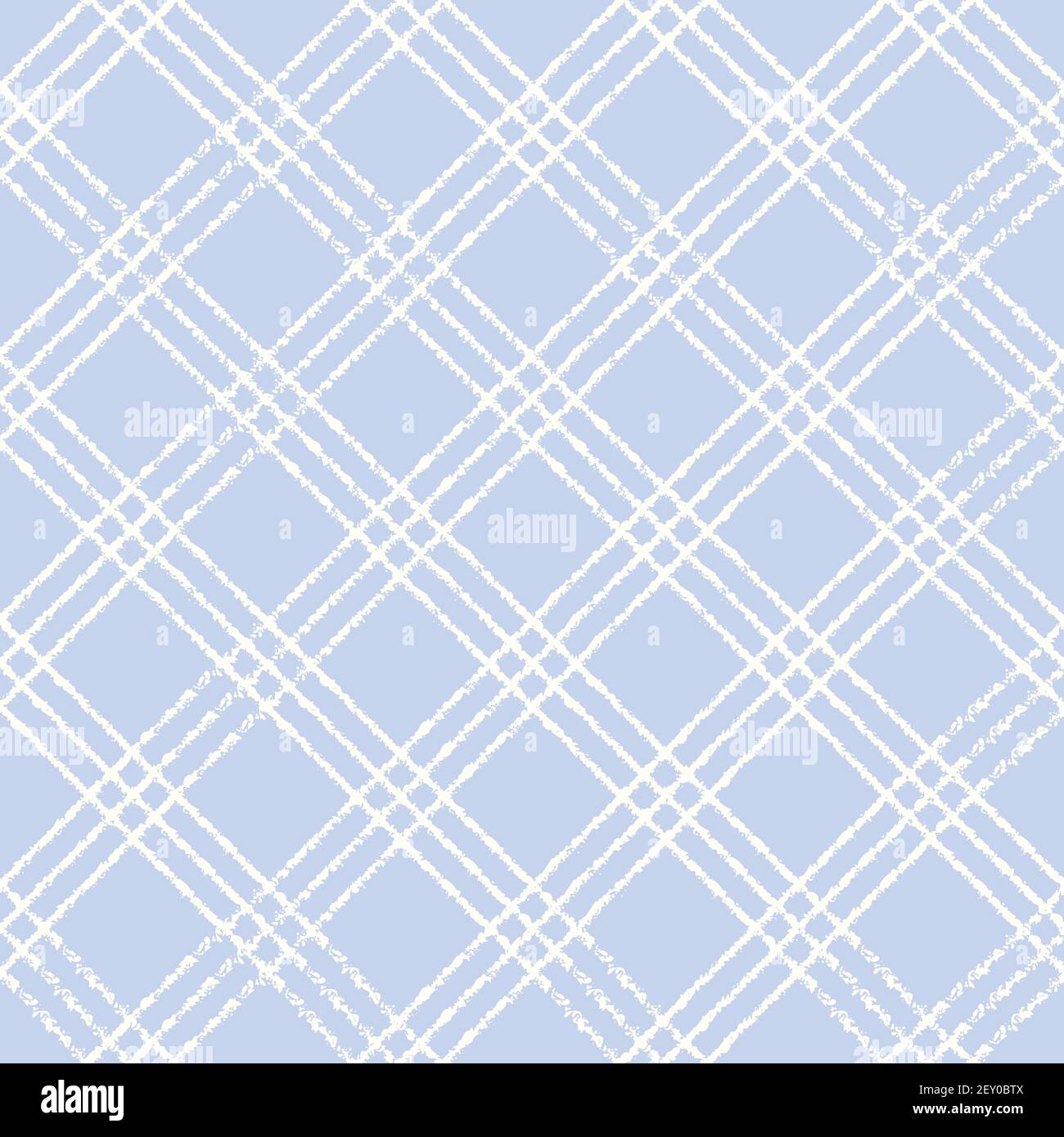 Checked pattern design in blue. Cute textured plaid seamless repeat ...