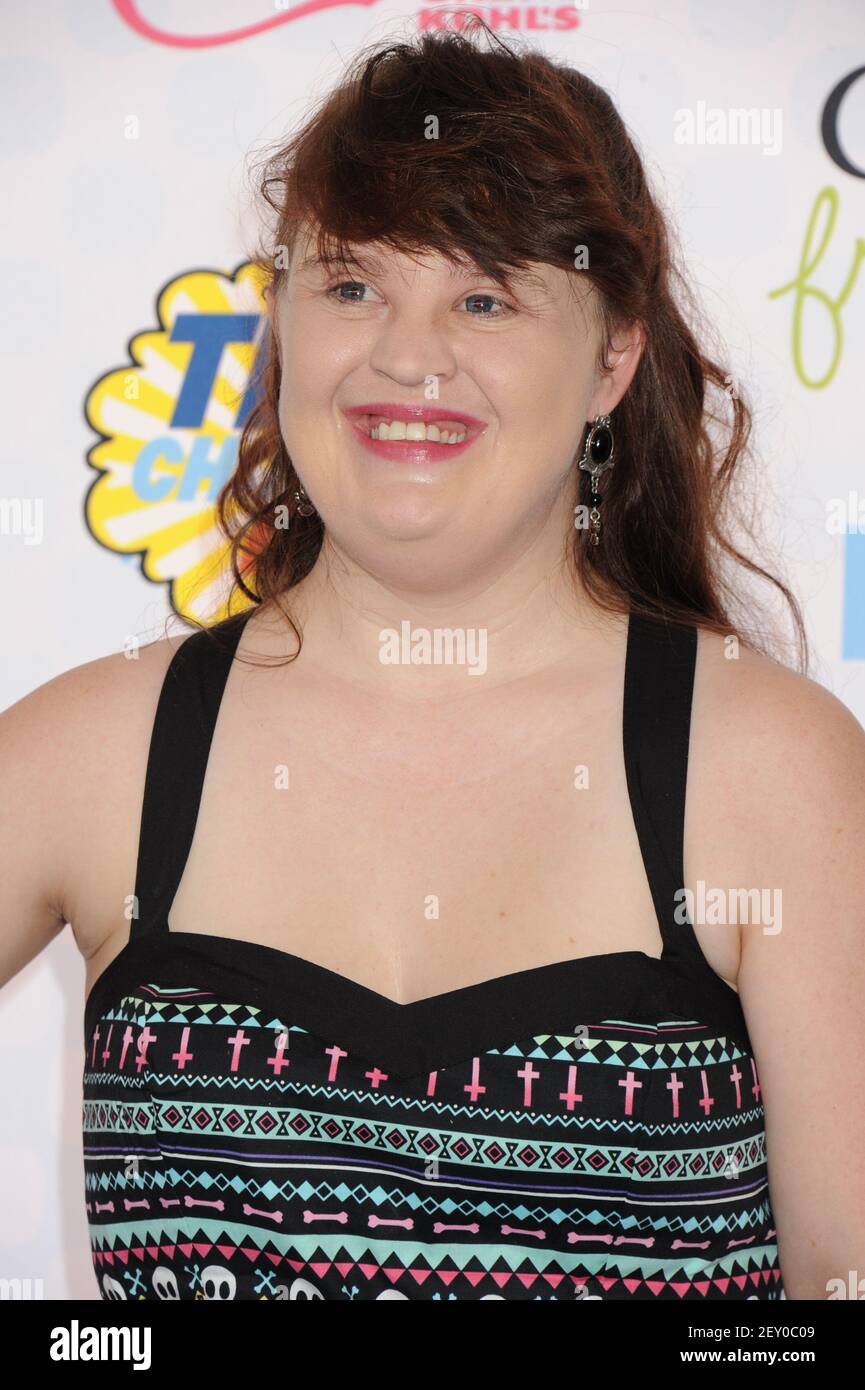 Jamie Brewer arrives to the 2014 Teen Choice Awards, held at the Shrine ...