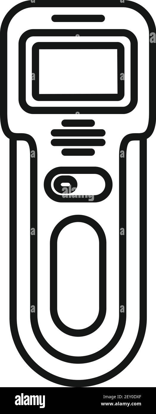 Body metal detector icon, outline style Stock Vector Image & Art - Alamy