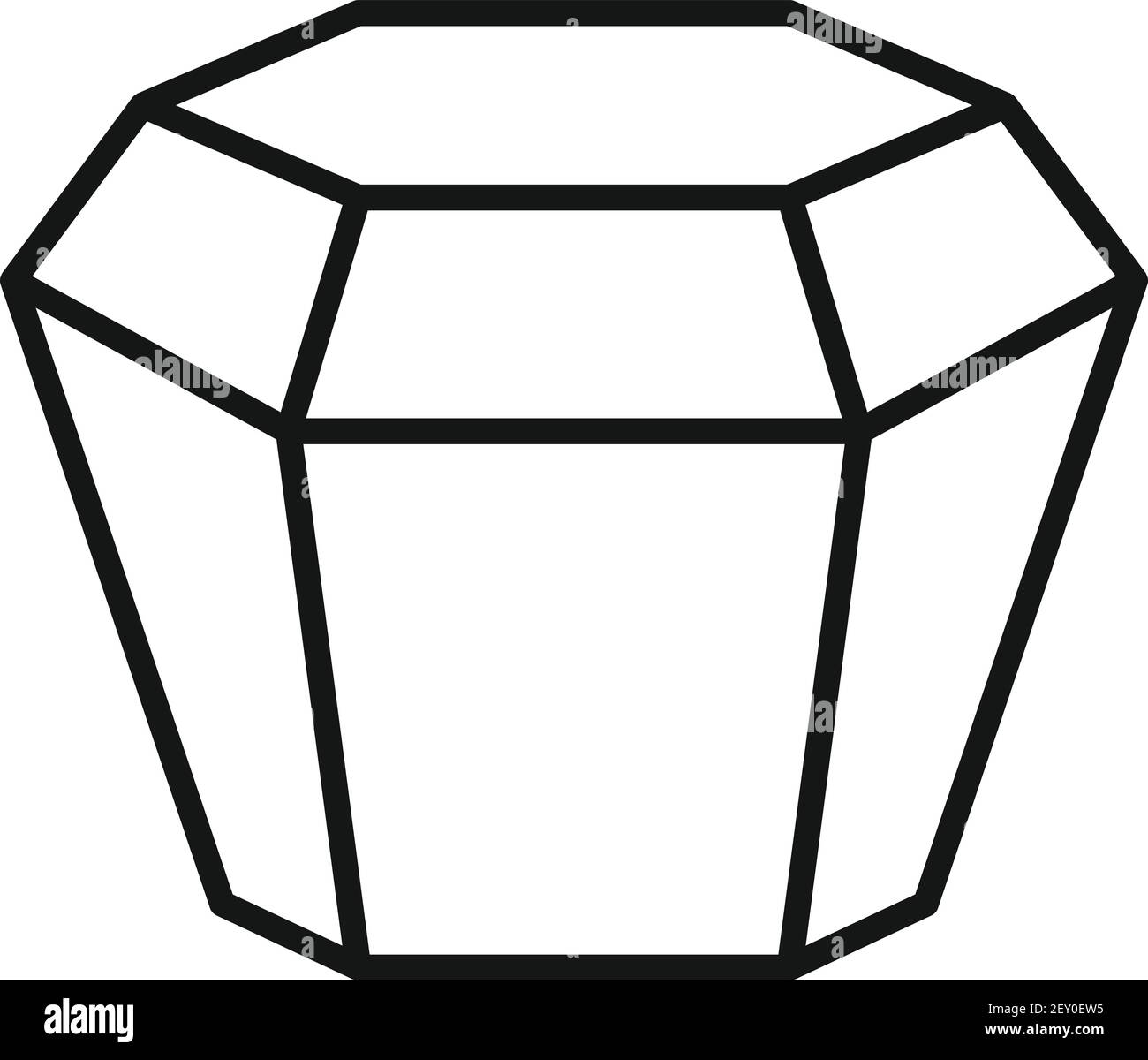 Charm diamond icon, outline style Stock Vector Image & Art - Alamy