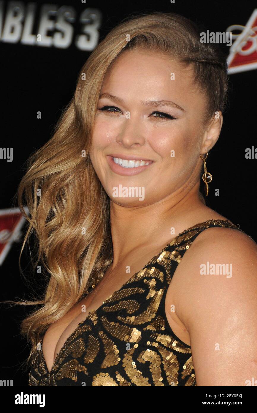 11 August 2014 - Hollywood, California - Ronda Rousey. "The Expendables ...
