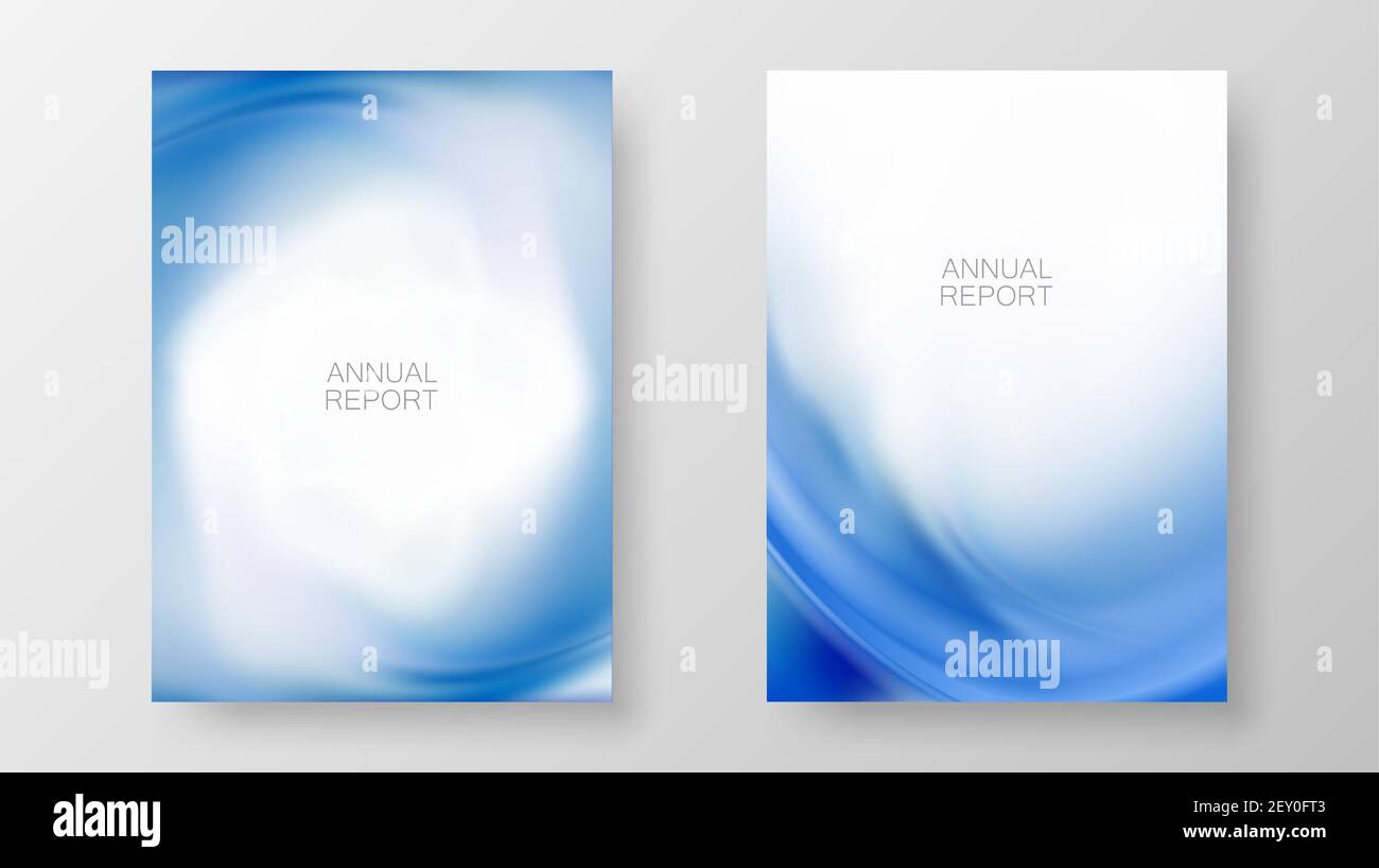 Blue wavy background.Brochure design template, annual report, cover ...