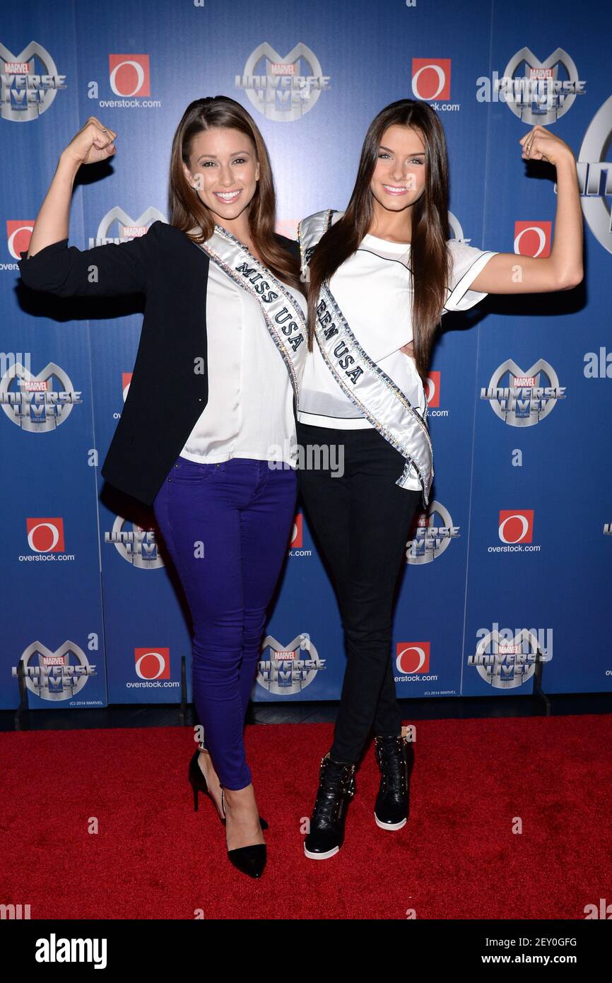 (L-R) Nia Sanchez, Miss USA, and K. Lee Graham, Miss Teen USA, attend ...