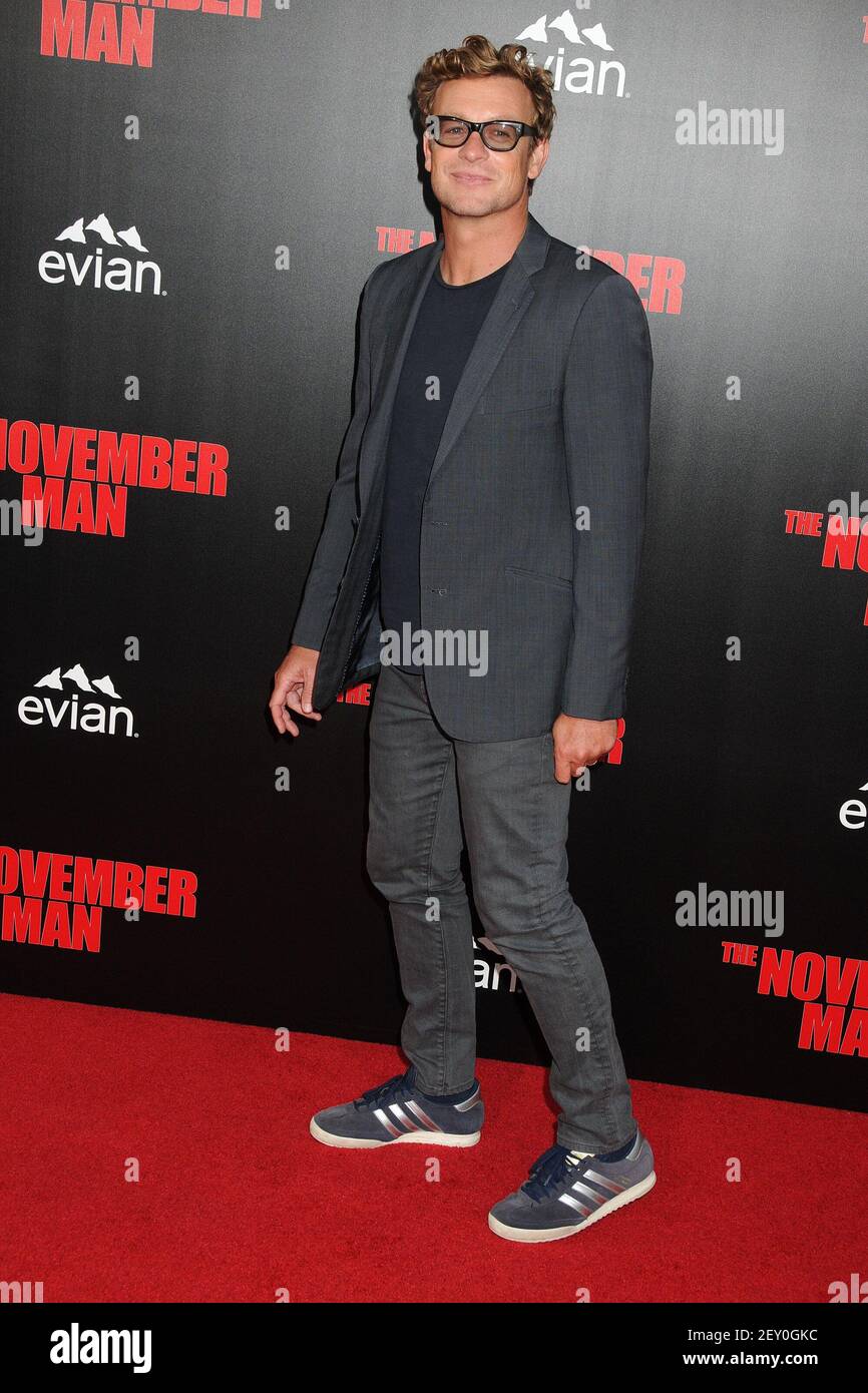 13 August 2014 - Hollywood, California - Simon Baker. "The November Man ...