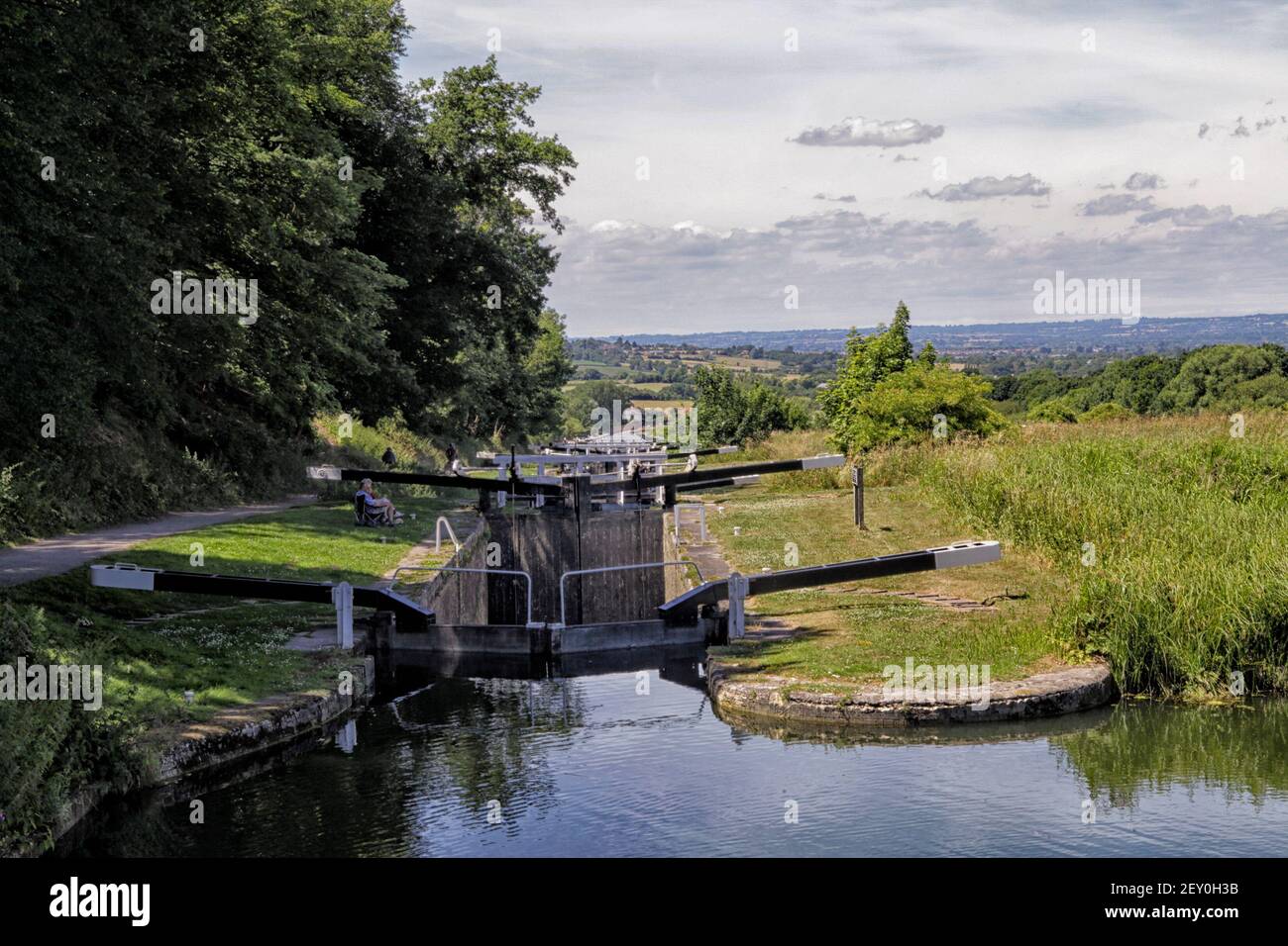 Caen Hill Locks are a flight of 29 locks on the Kennet and Avon Canal ...