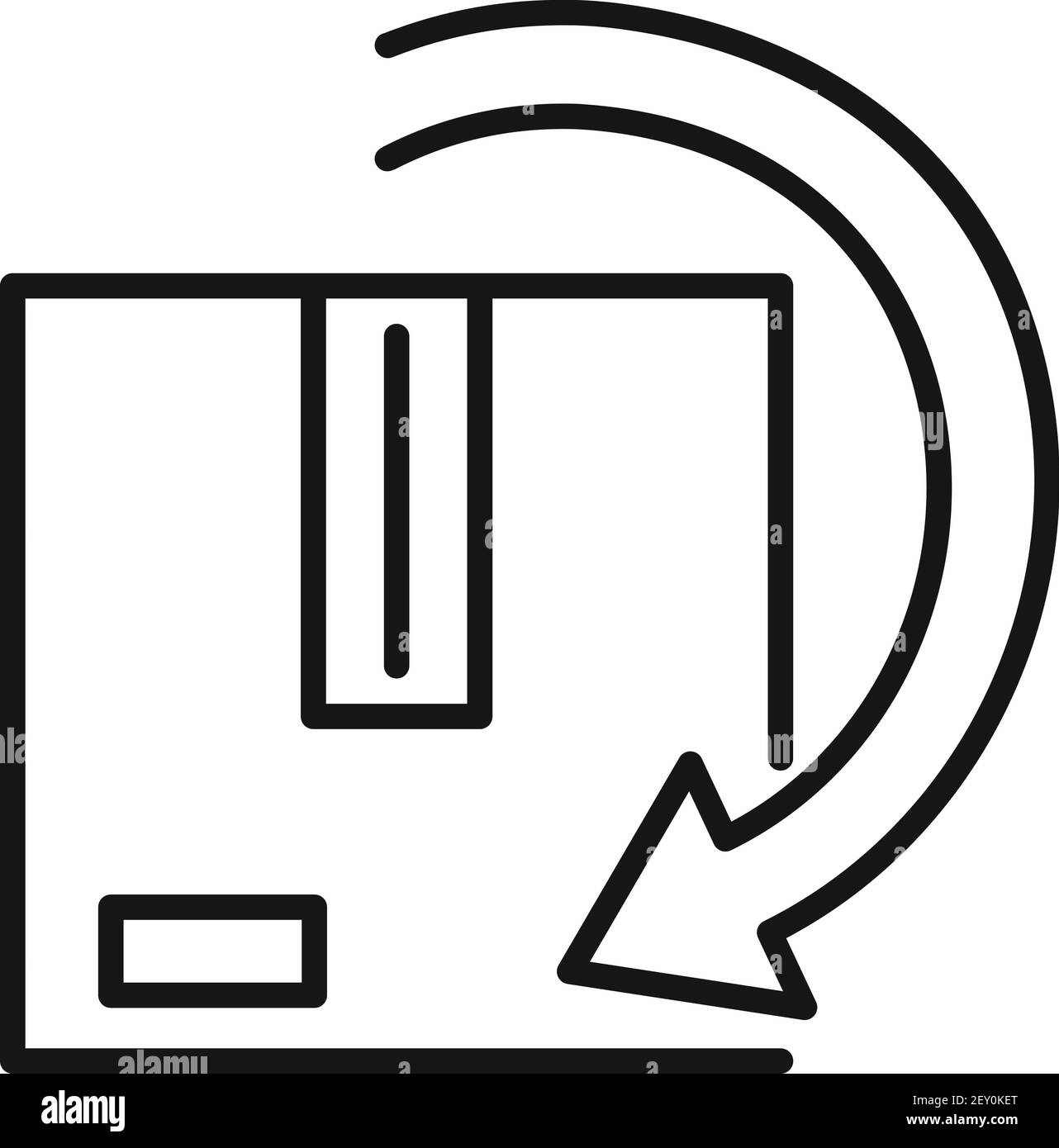 Parcel box icon, outline style Stock Vector Image & Art - Alamy