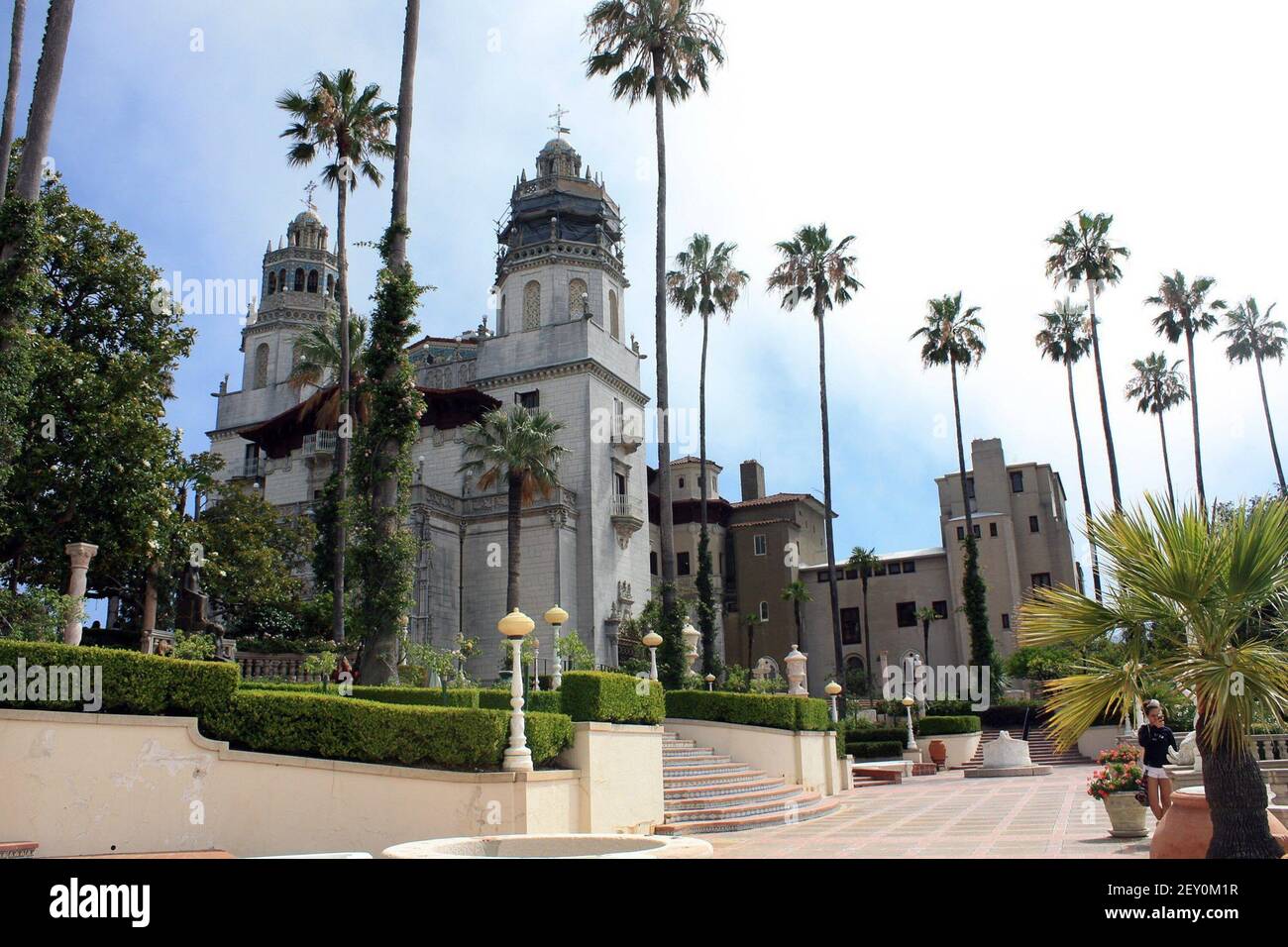 The towers on the main building at the Hearst Castle were modeled after ...