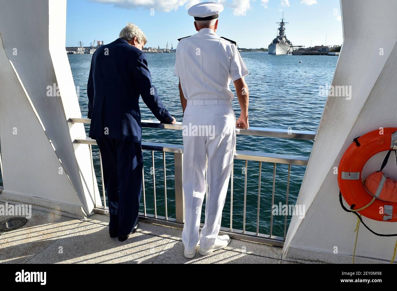 U.S. Secretary of State John Kerry and U.S. Navy Admiral Samuel ...