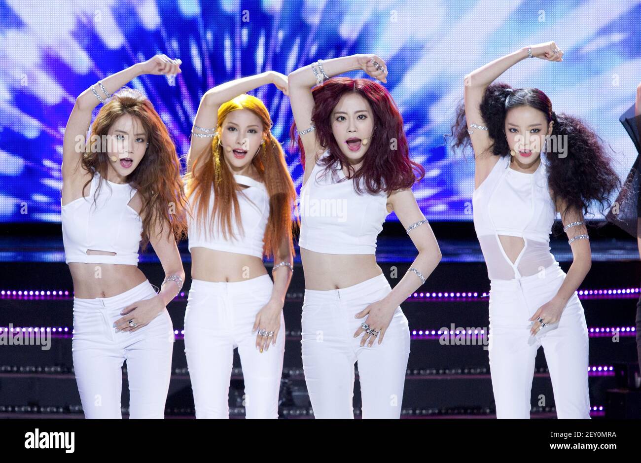 18 August 2014 - Seoul, South Korea : South Korean girl group KARA ...