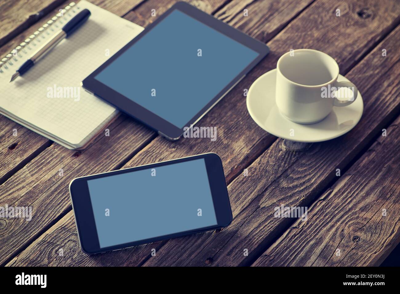 Desktop, tablet and smartphone hi-res stock photography and images - Alamy