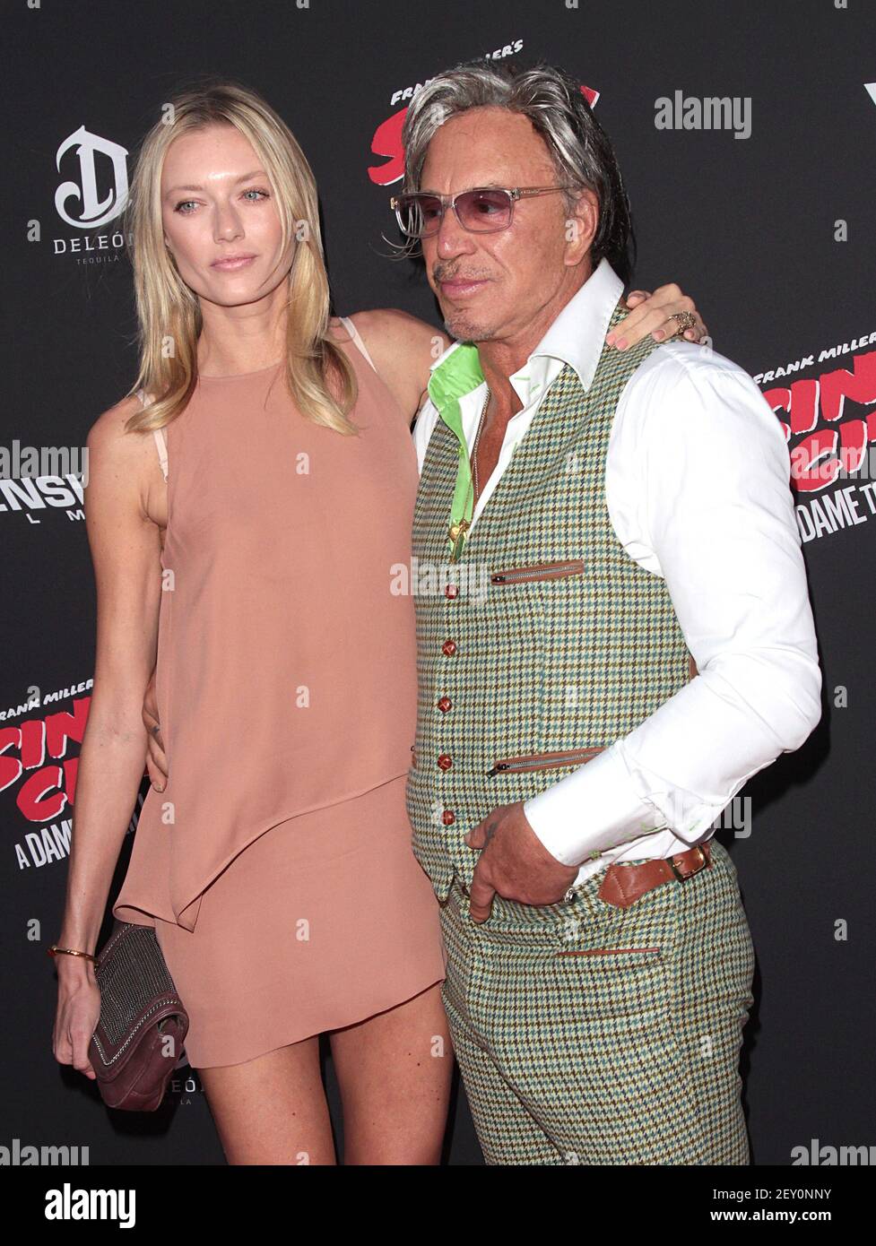 Mickey Rourke attends The Los Angeles Premiere of "Sin City: A Dame to ...