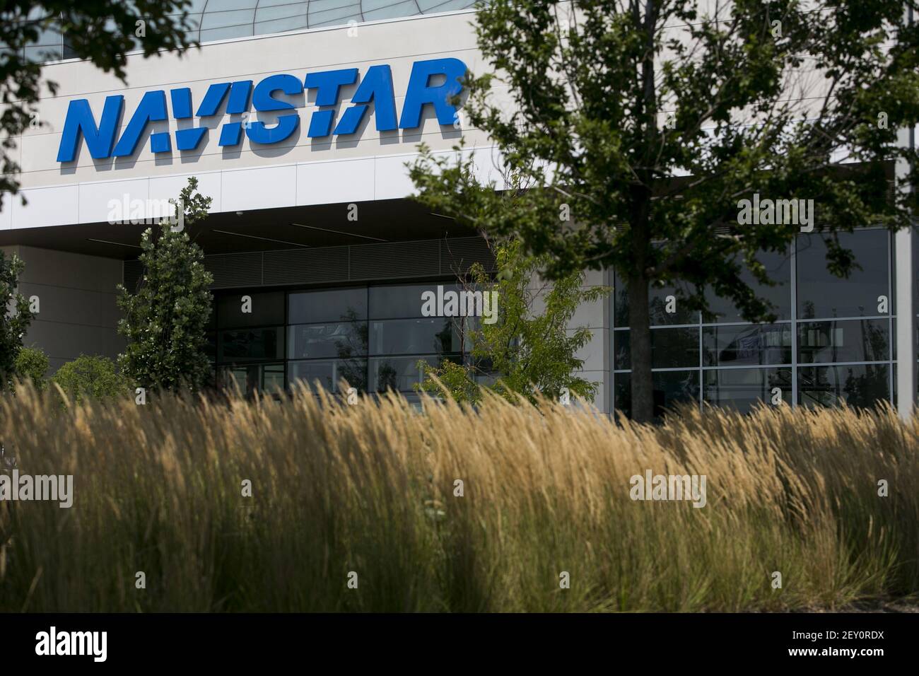 The headquarters of Navistar in Lisle, Illinois on August 9, 2014 ...