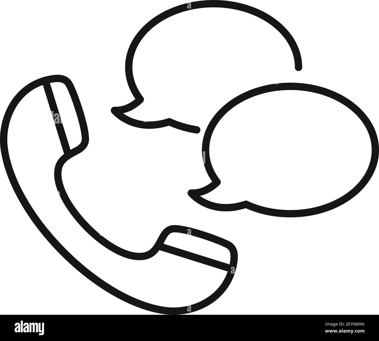 Call service icon, outline style Stock Vector Image & Art - Alamy