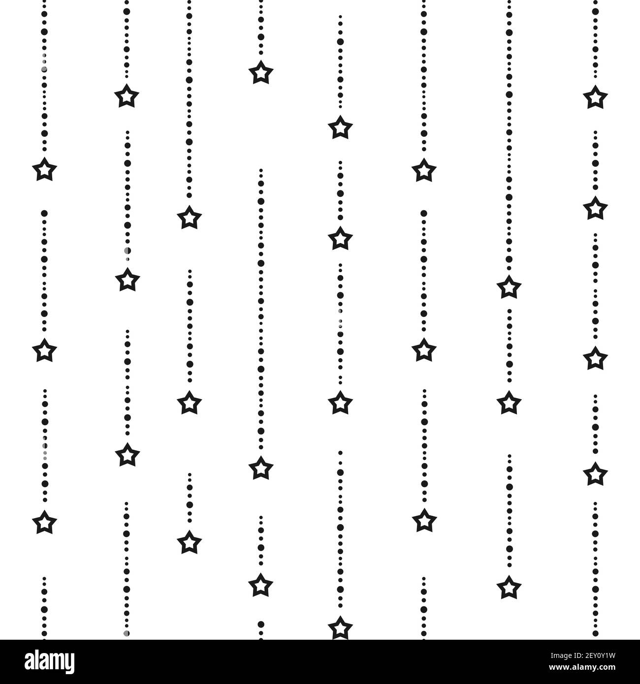 Seamless background with black dots and stars on white background ...