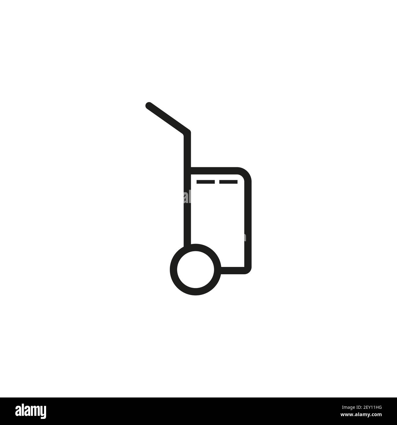 Vector icon shows the presence of porters.Vector icon baggage on white ...