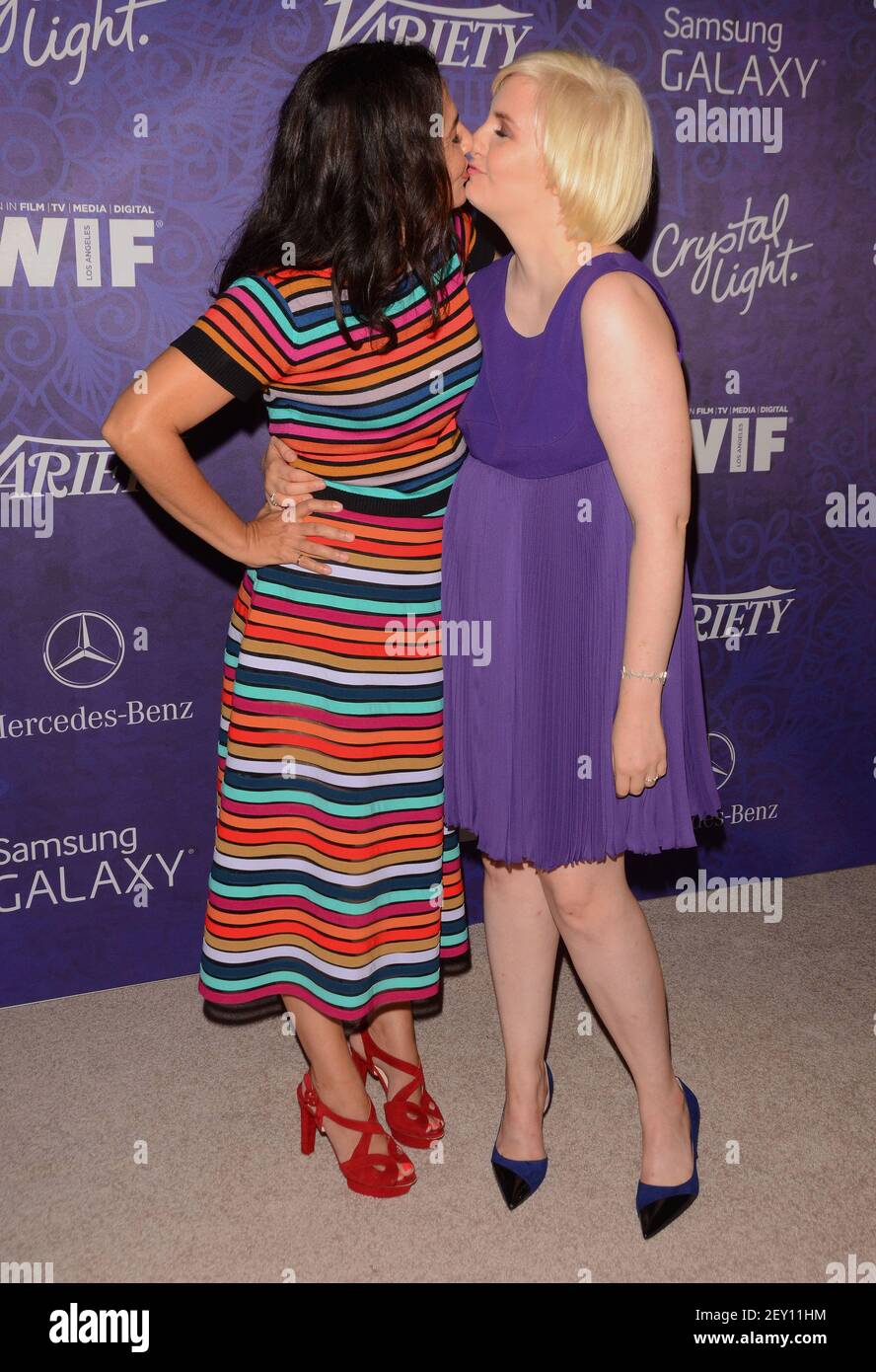 23 August 2014 - West Hollywood, California - Jenni Konner, Lena Dunham. Arrivals for Variety ...