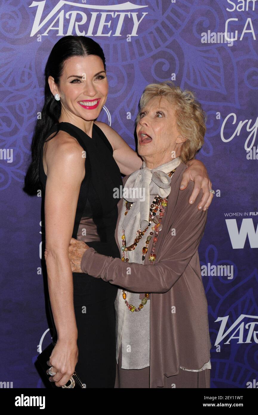 L-R: Julianna Margulies, Cloris Leachman arrives to the 2014 Variety ...