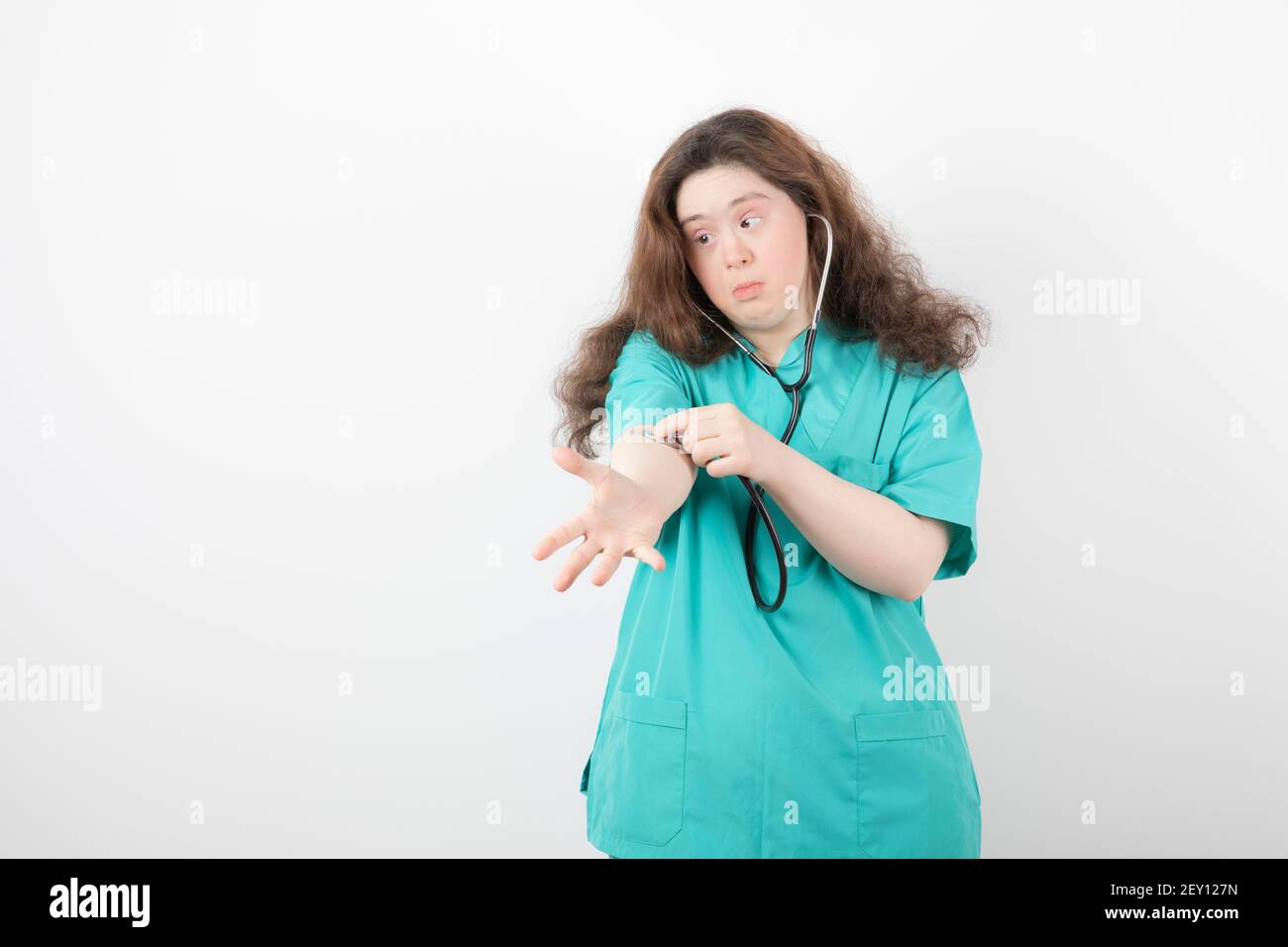 Girl with downs syndrome hi-res stock photography and images - Alamy