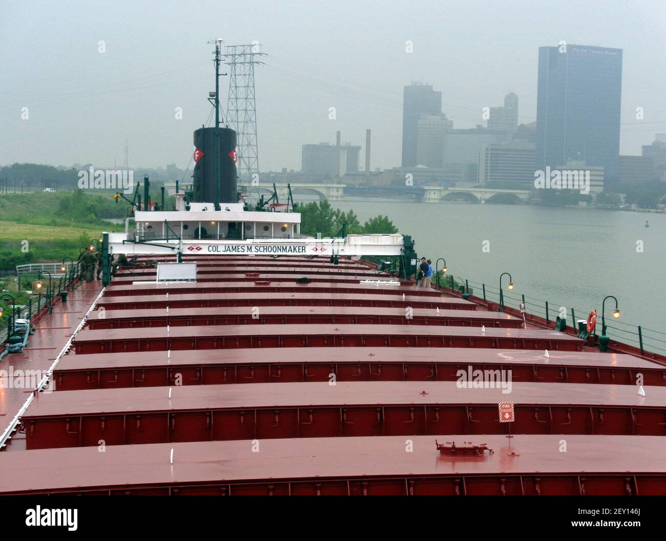 The 617-foot-long Col. James M. Schoonmaker once hauled iron ore, coal ...