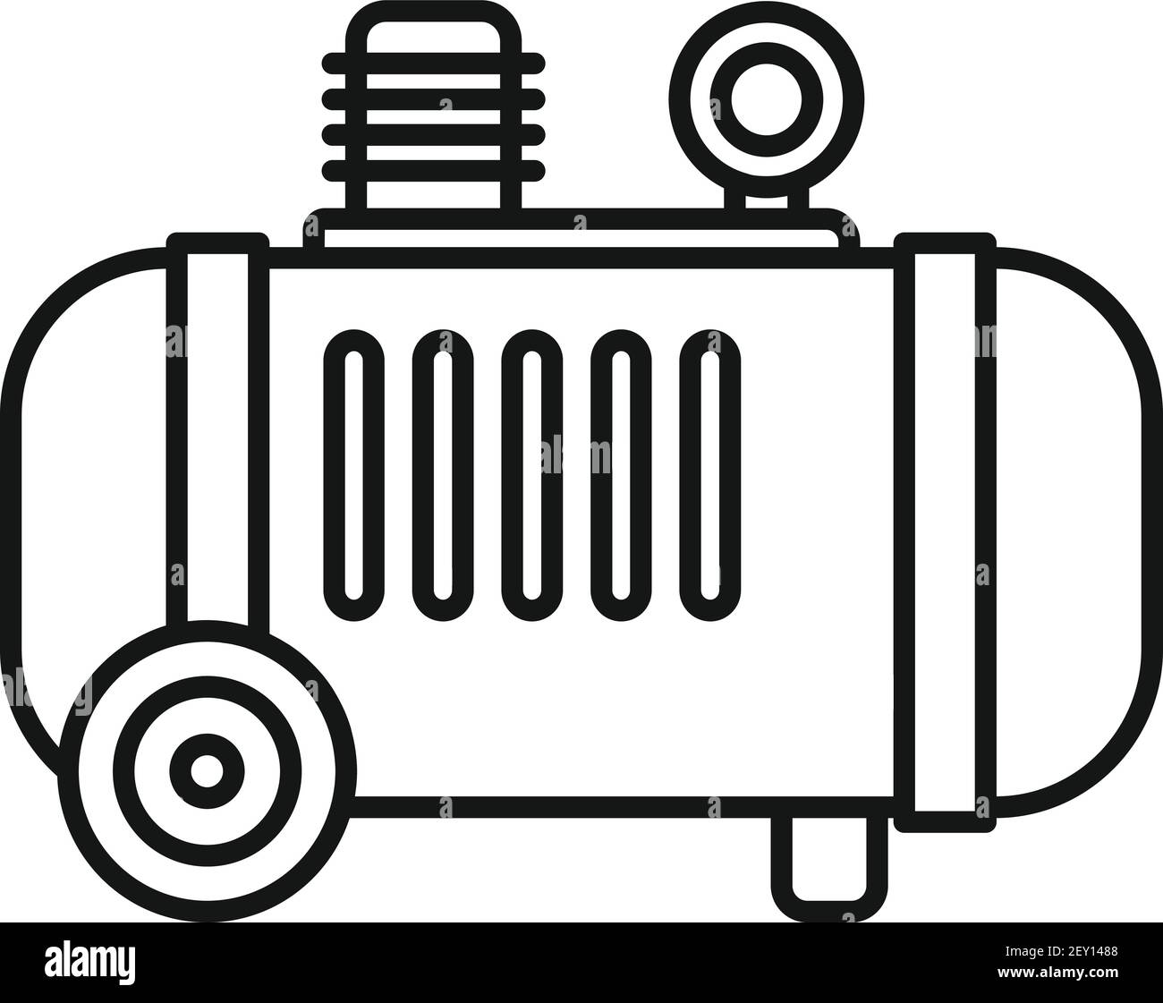 Air compressor icon, outline style Stock Vector Image & Art - Alamy