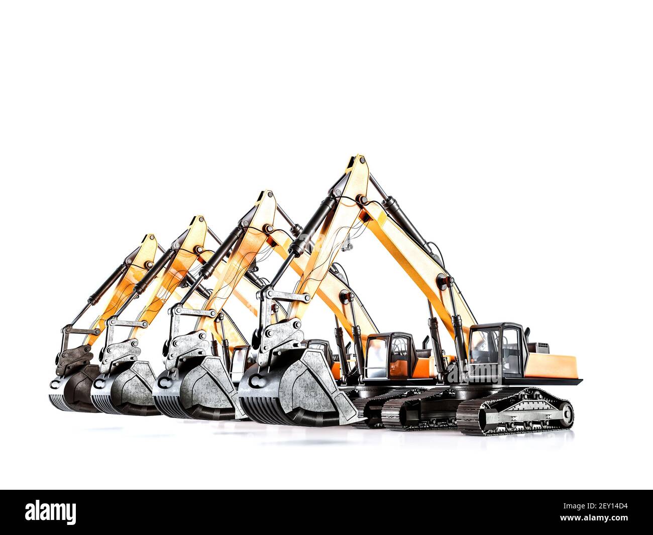 Hydraulic excavators crawler hi-res stock photography and images - Alamy