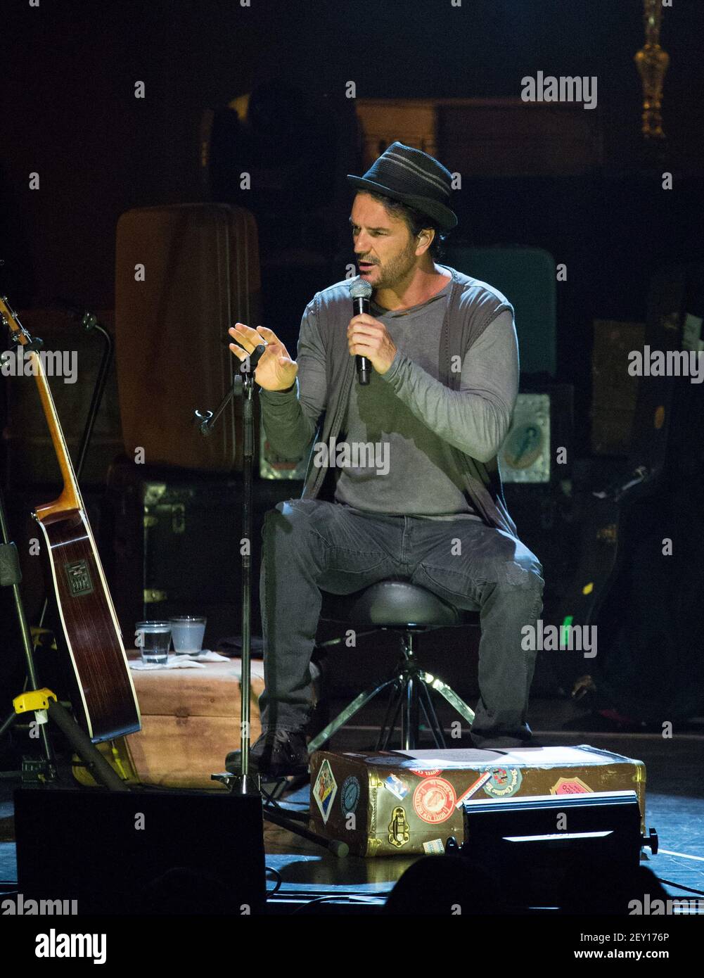 Ricardo Arjona performs during his Intimate Showcase at the Gusman ...