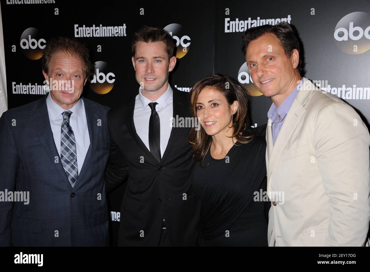 L-R: Jeff Perry, Scott Foley, Guest, Tony Goldwyn attends the ...