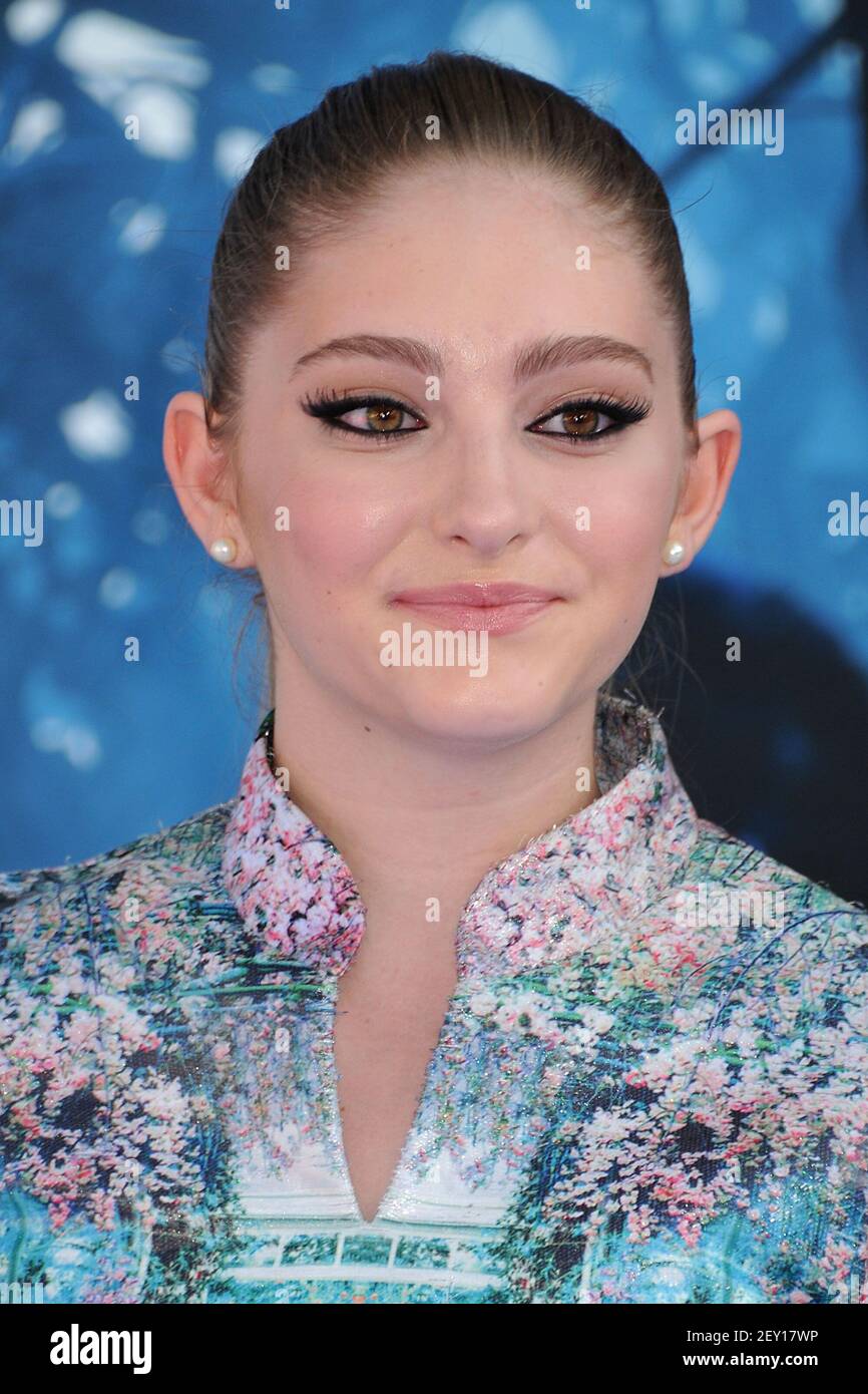 28 May 2014 - Hollywood, California - Willow Shields. "Maleficent" Los ...