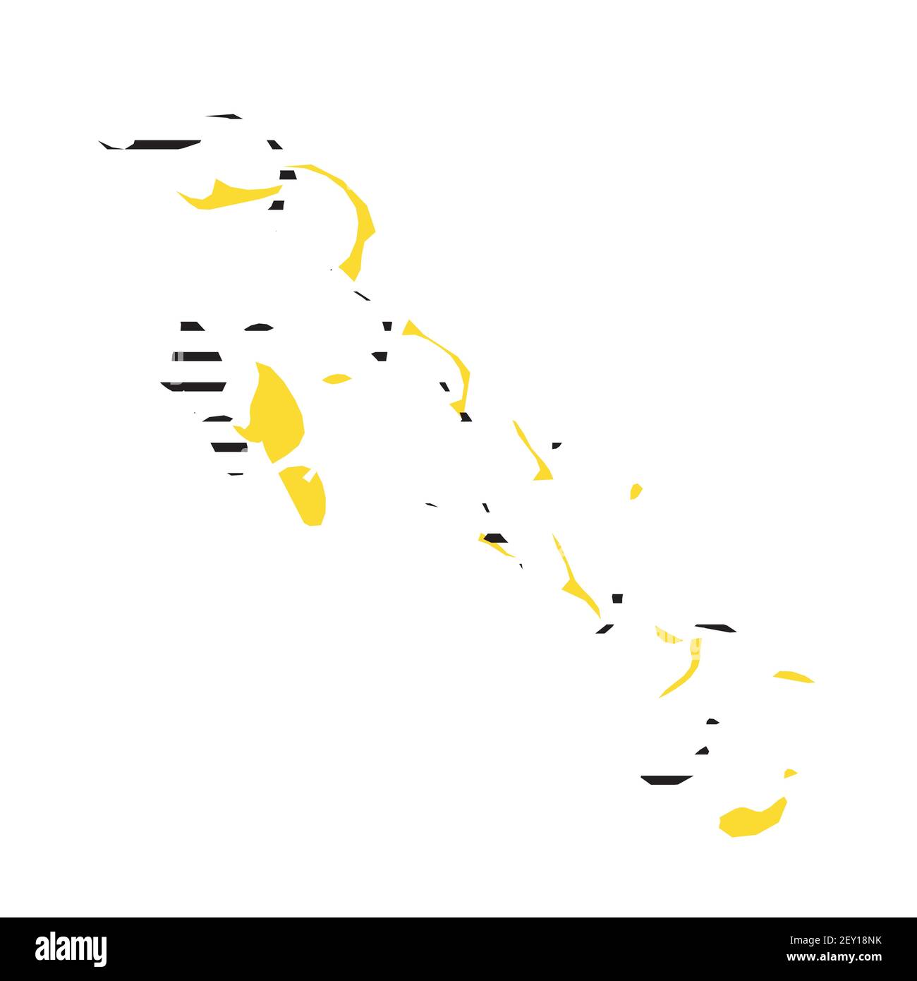 Bahamas solid black outline hi-res stock photography and images - Alamy