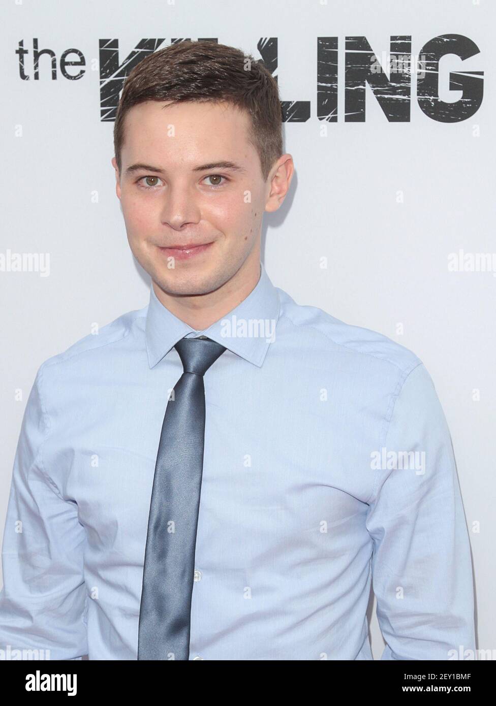 Tyler Ross attends The Season Four Premiere of "The Killing" held at ...