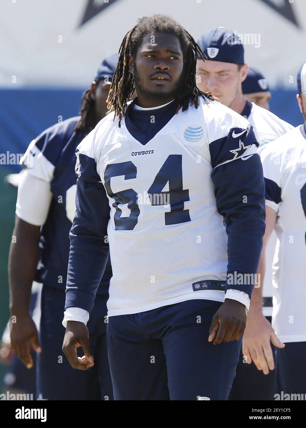Dallas Cowboys guard Andre' Cureton at training camp in Oxnard, Calif ...