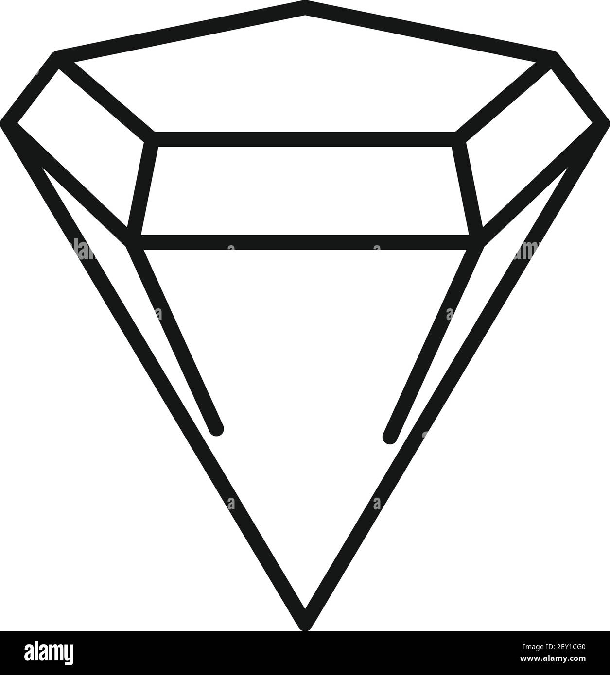 Diamond stone icon, outline style Stock Vector Image & Art - Alamy