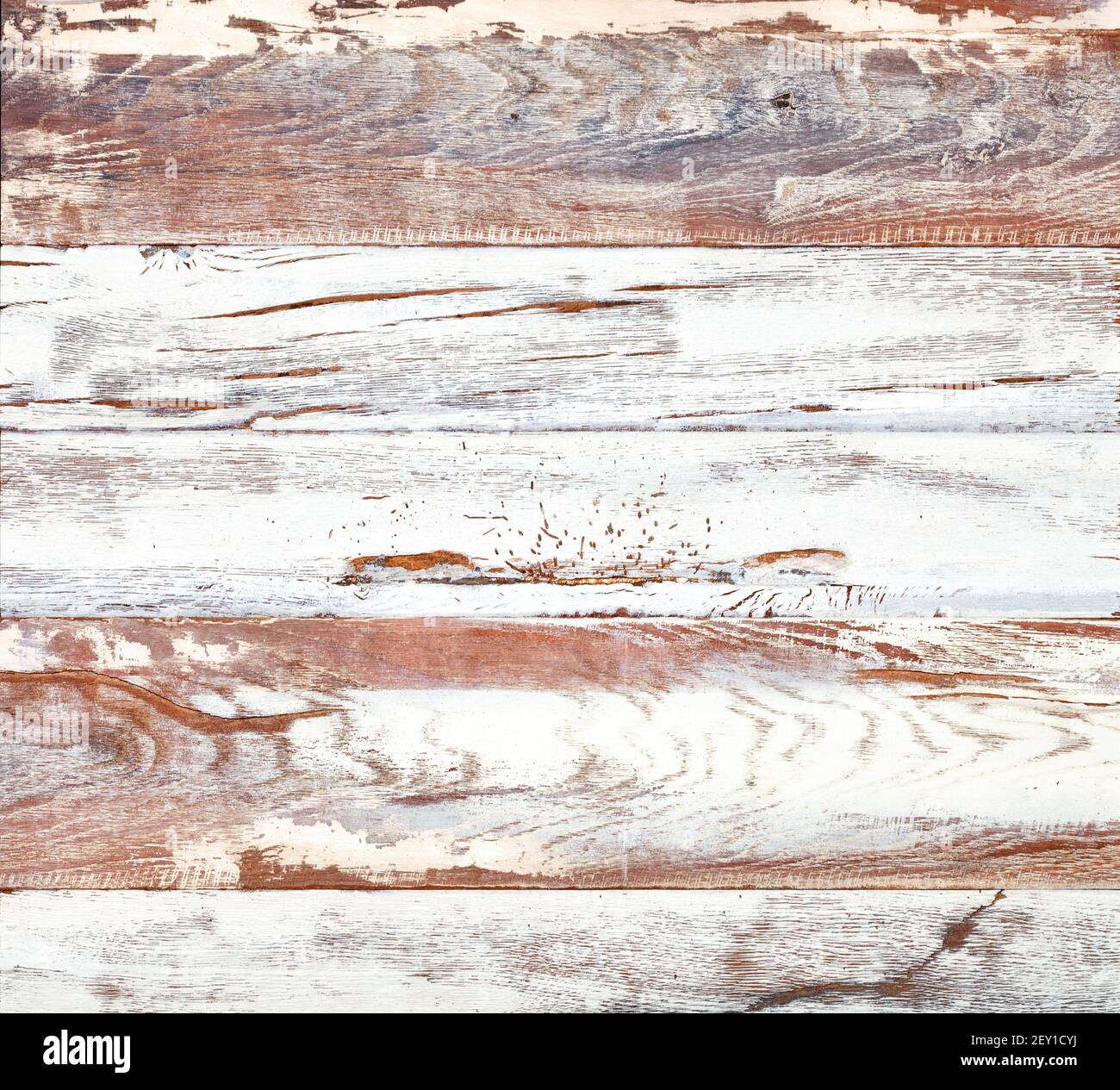 Close-up texture of old wood with long horizontal grains, weathered ...